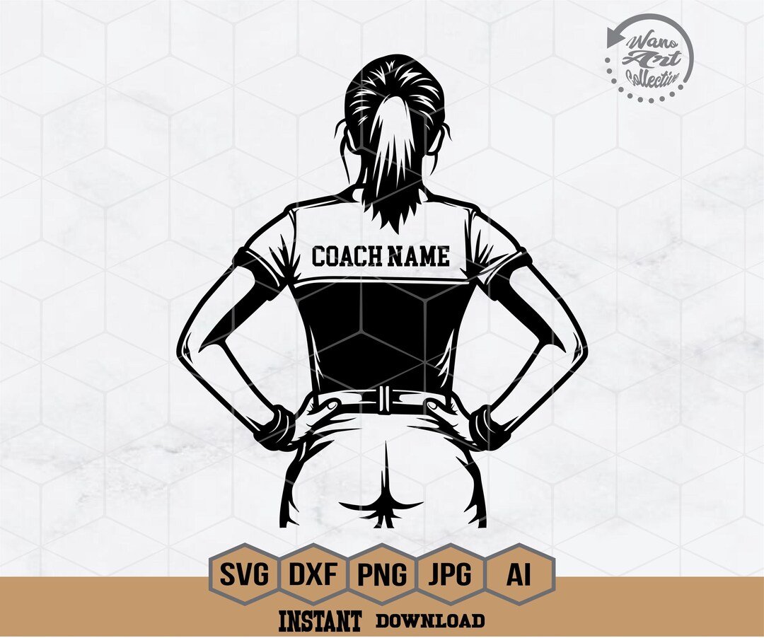 Female Coach Svg | Coach Svg | Football Coach Svg | Baseball Coach Svg ...