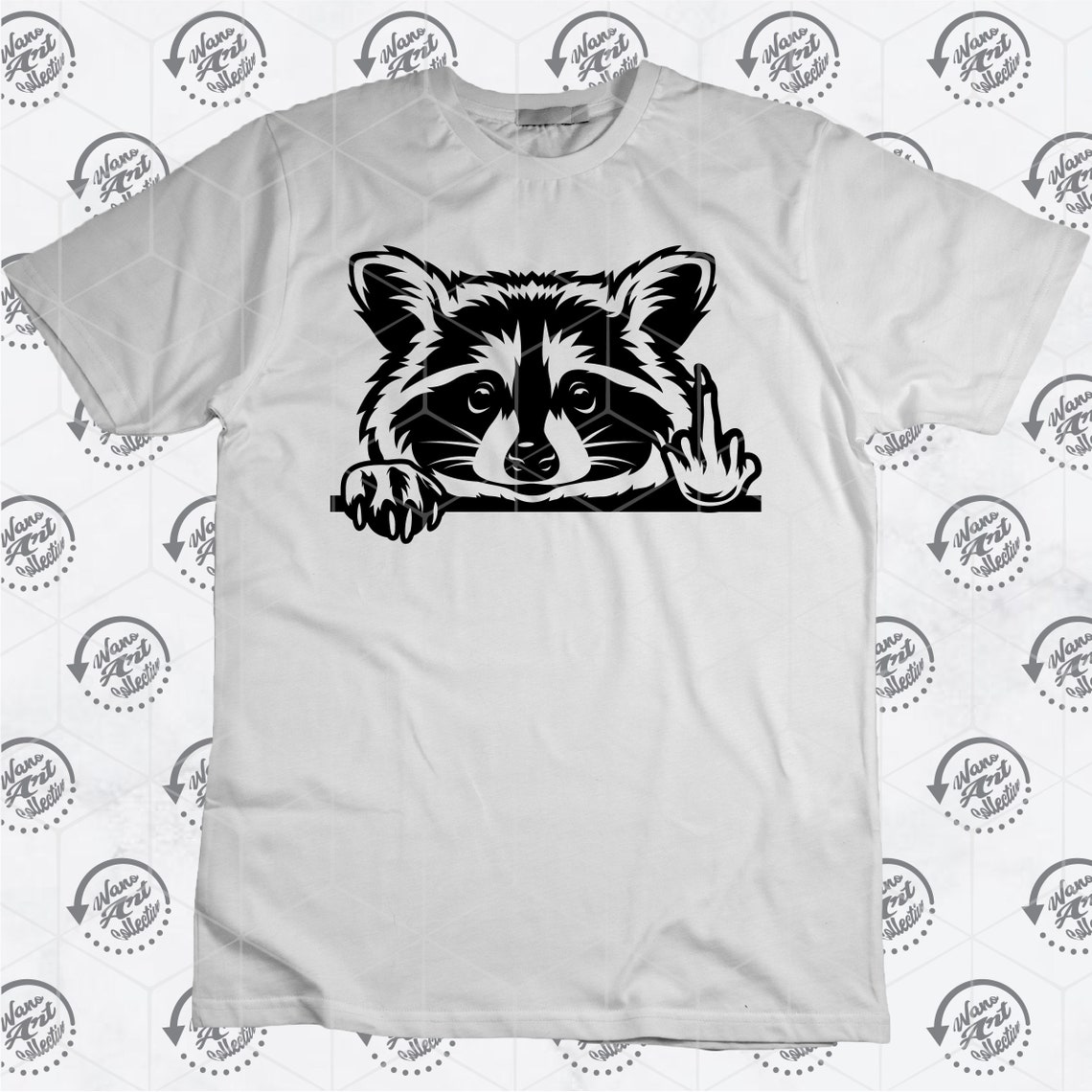 Raccoon Svg | Peeking Raccoon Svg | Raccoon Middle Finger Svg | Peeking ...