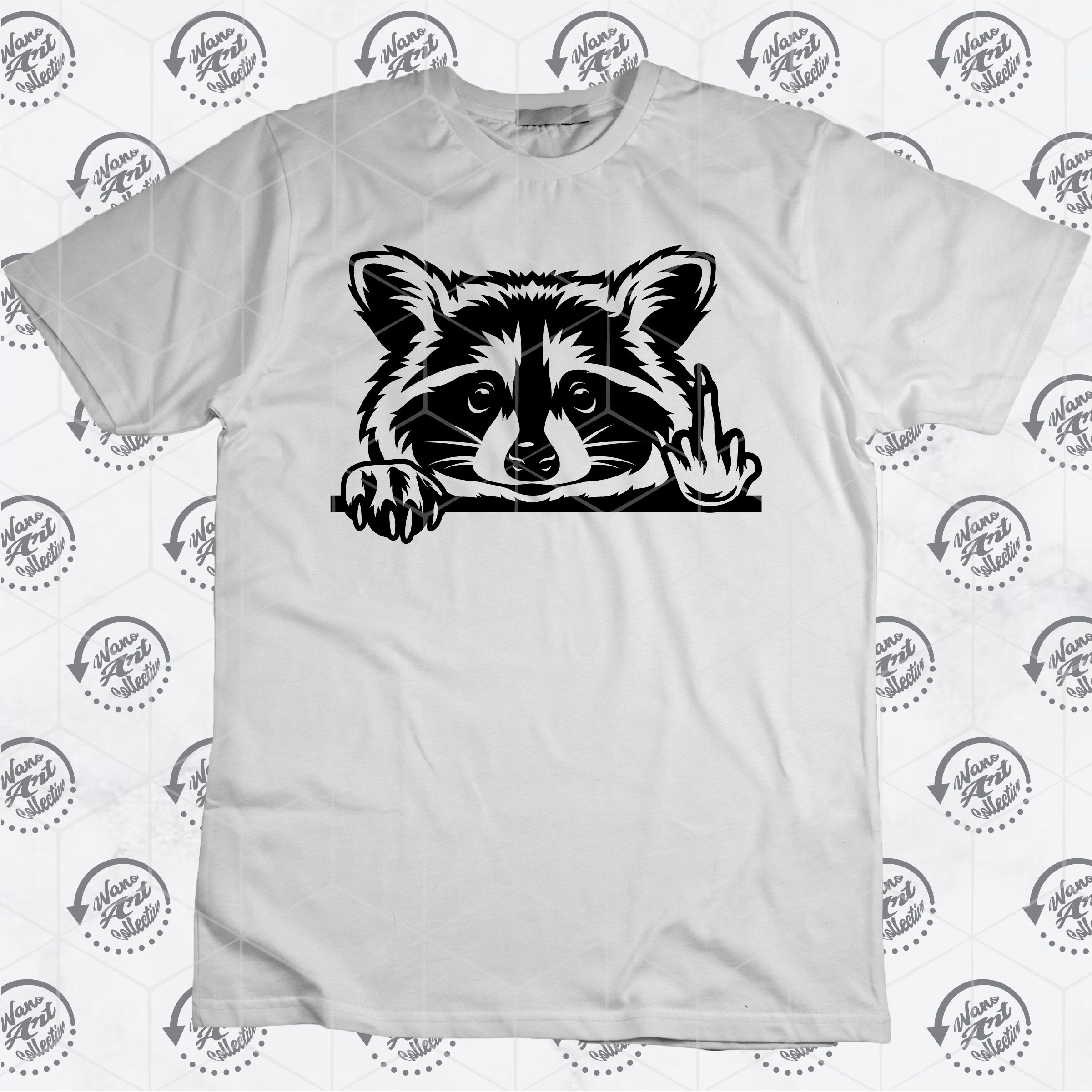 Raccoon Svg | Peeking Raccoon Svg | Raccoon Middle Finger Svg | Peeking ...
