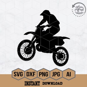 Motocross Svg Motorcycle Svg Dirt Bike Svg Racing Svg - Etsy