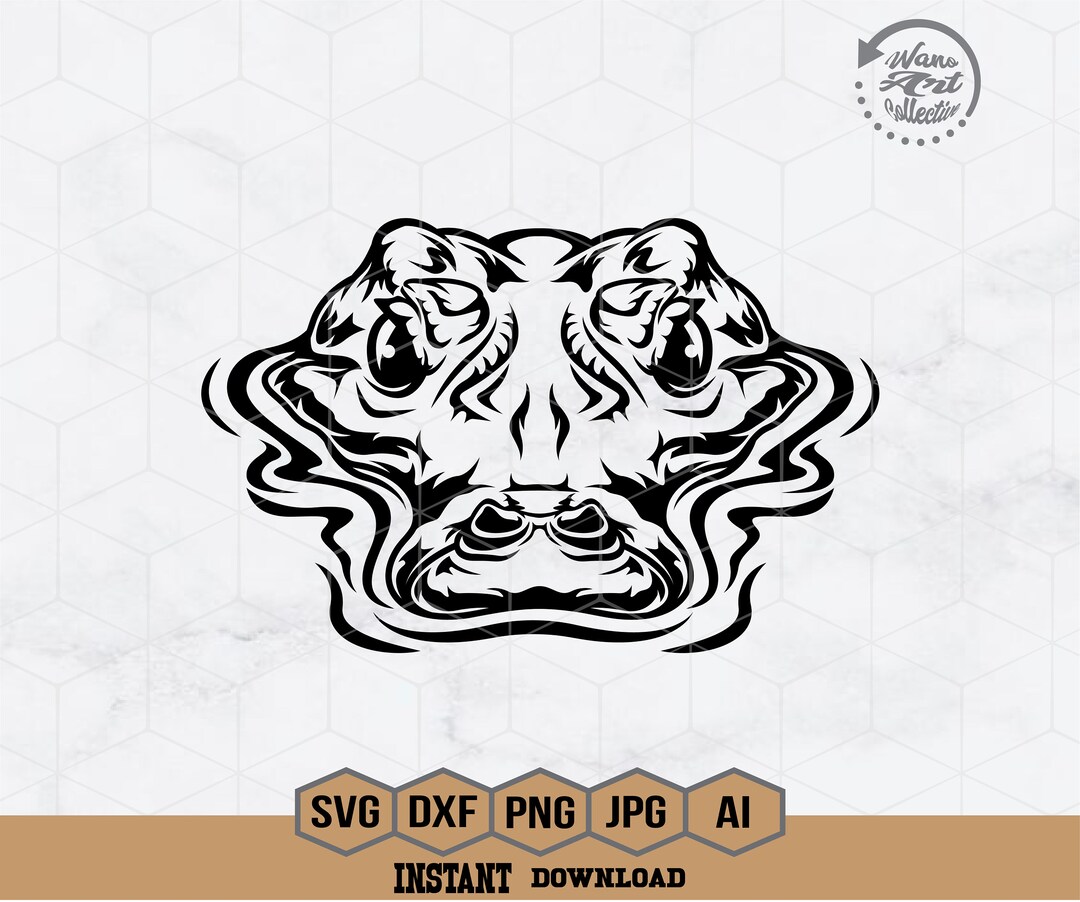 Crocodile Peeking in Swamp Svg | Alligator Svg | Cayman Svg | Wild ...