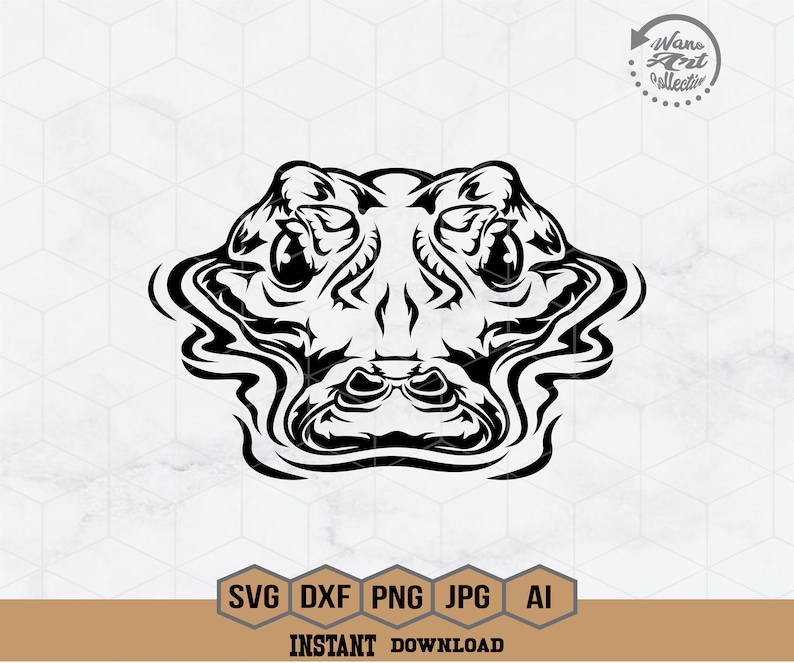 Crocodile Peeking in Swamp Svg Alligator Svg Cayman Svg Wild Animal Cut ...