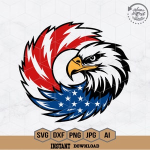 Independence Day Svg | 4th of July Svg | Patriotic Eagle Svg ...