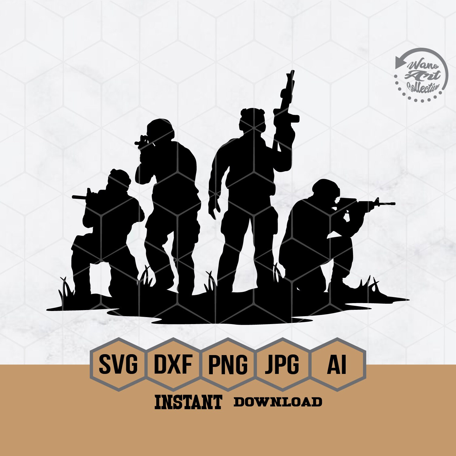 Soldier Scene Svg Soldier Clipart Soldier Cutfile Soldier - Etsy