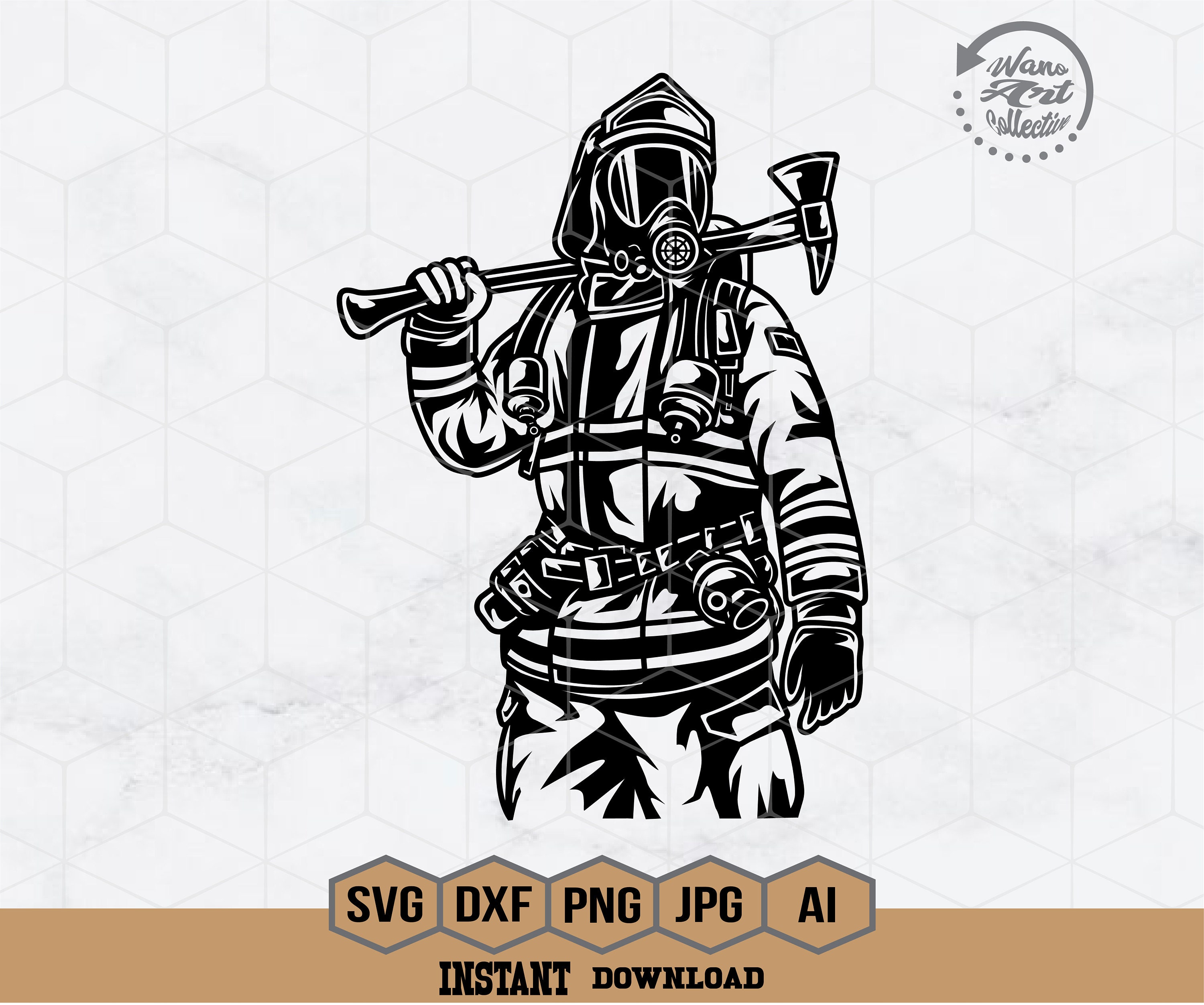 Firefighter Svg First Responder Svg Fireman Svg Rescue Team Svg Fire ...