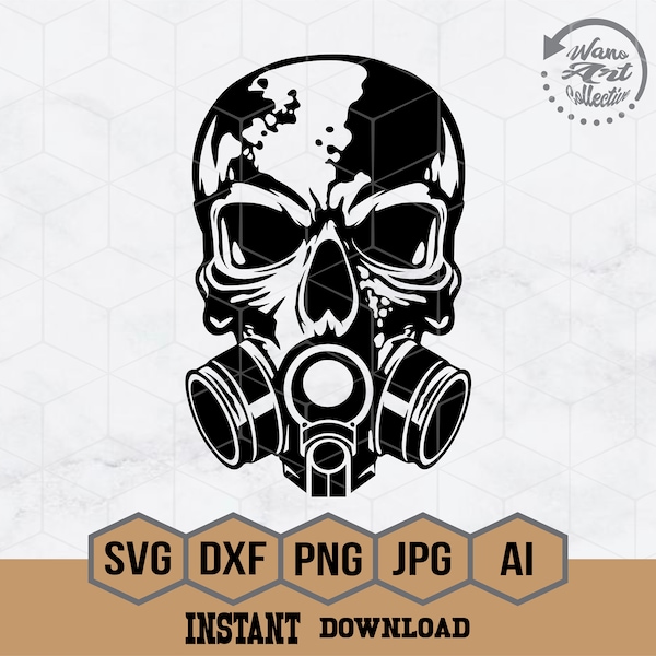 Gas Mask Svg - Etsy