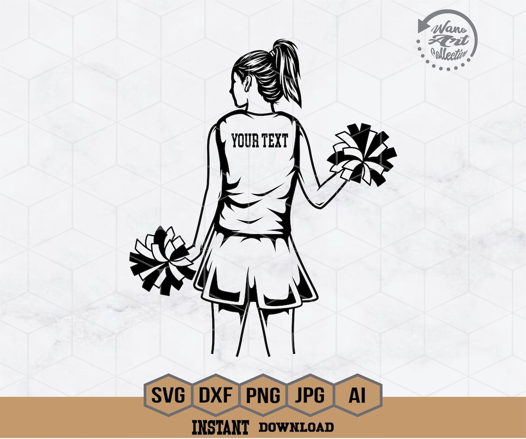 Cheerleader Svg | Personalized Name | Cheerleading Svg | High School ...