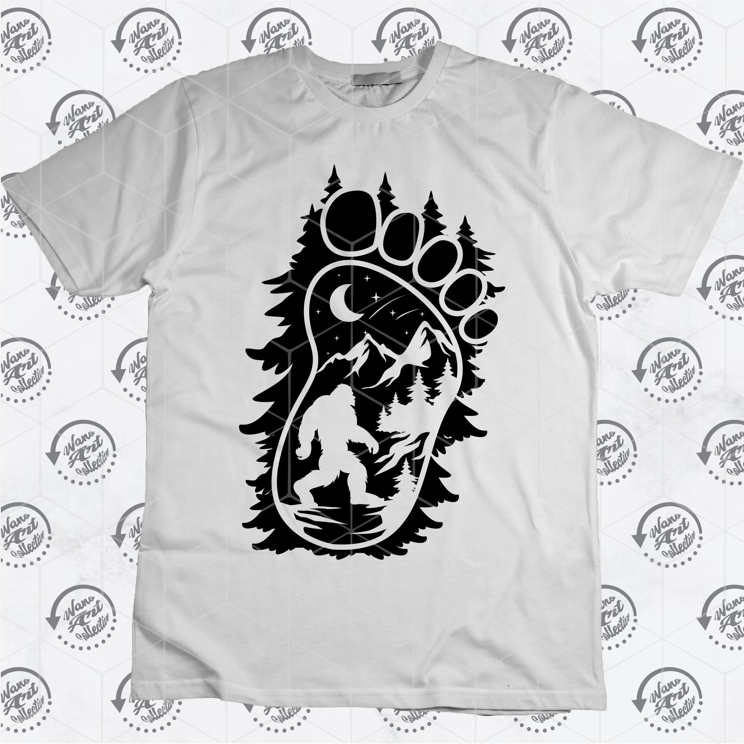Bigfoot SVG | Big Foot SVG | Wild Monster Svg | Forest Scene Svg ...