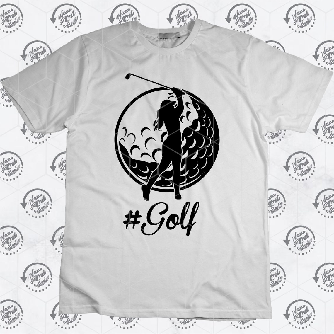 Female Golf Player Svg Golf Svg Golfing Svg Woman Golfer Svg Golf Ball ...