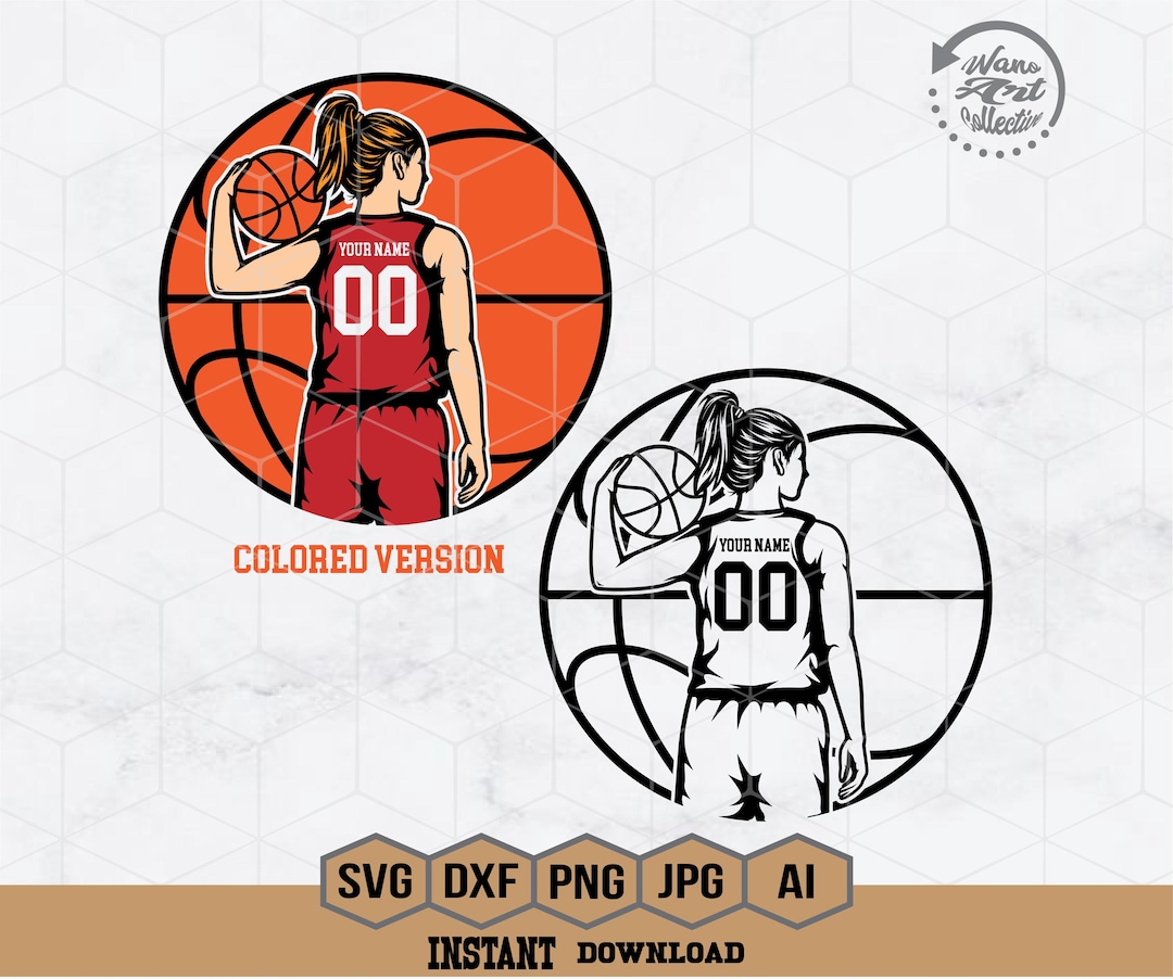 Basketball Svg | Basketball Girl Svg | Basketball Player Svg ...