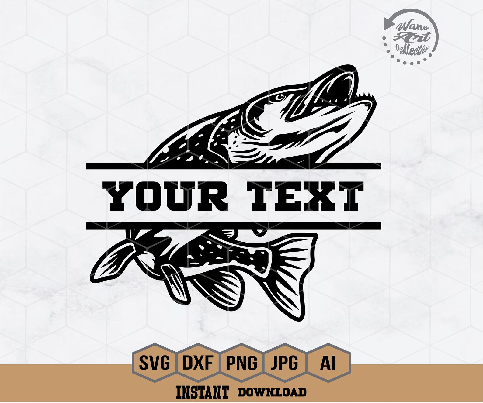 Personalized Pike Fishing Svg Pike Fish Svg Freshwater Fish Svg Fishing ...