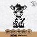 Cute Baby Zebra Svg | Baby Animal Clipart| Jungle Cut File | Zoo ...