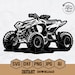 ATV Motor Svg ATV Svg 4 Wheeler Svg Off-road Svg ATV Clipart Atv Cricut ...