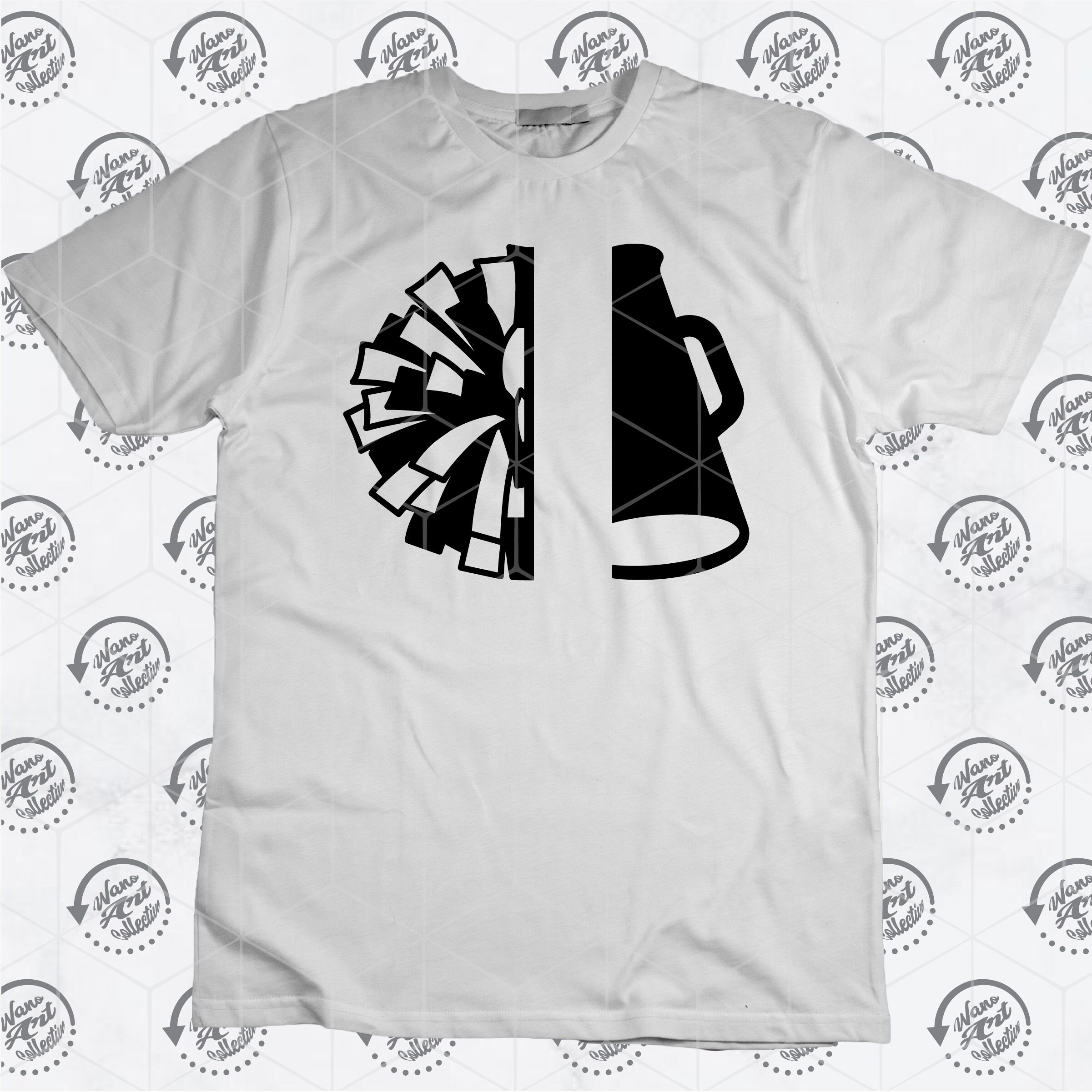 Cheer Svg Mega Phone Svg Cheerleader Svg Customized Name Girls Pom ...