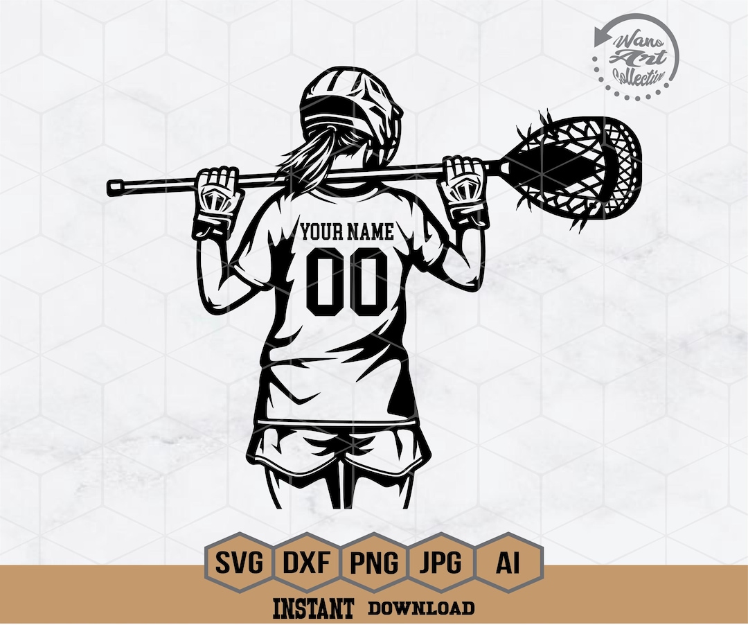 Lacrosse Goalie Girl Svg | Lacrosse Player Svg | Lacrosse Goalie Mom ...