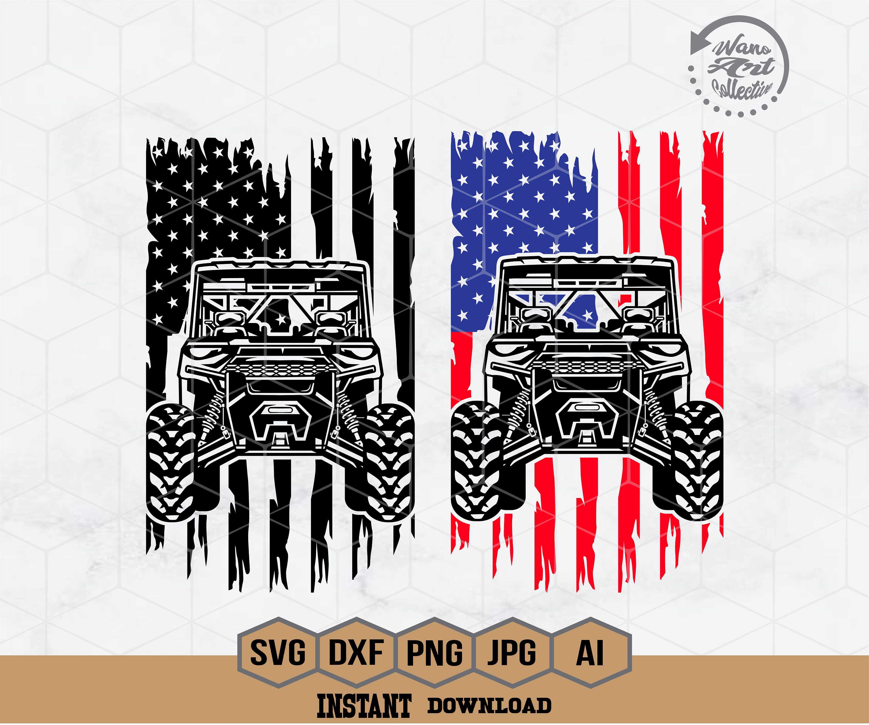 USA Flag Atv Svg Atv Polaris Ranger Svg Atv Offroad Svg Dirty 4 Wheels ...