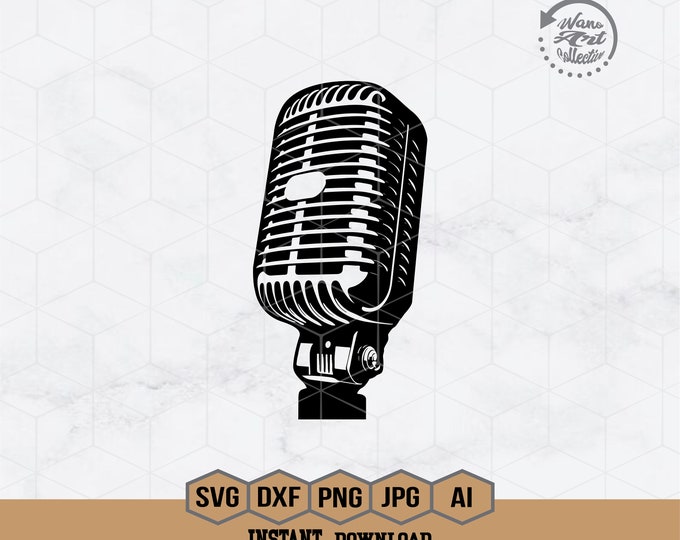 Microphone SVG: Mic Cut File, Clipart (digital Download) - Etsy Canada