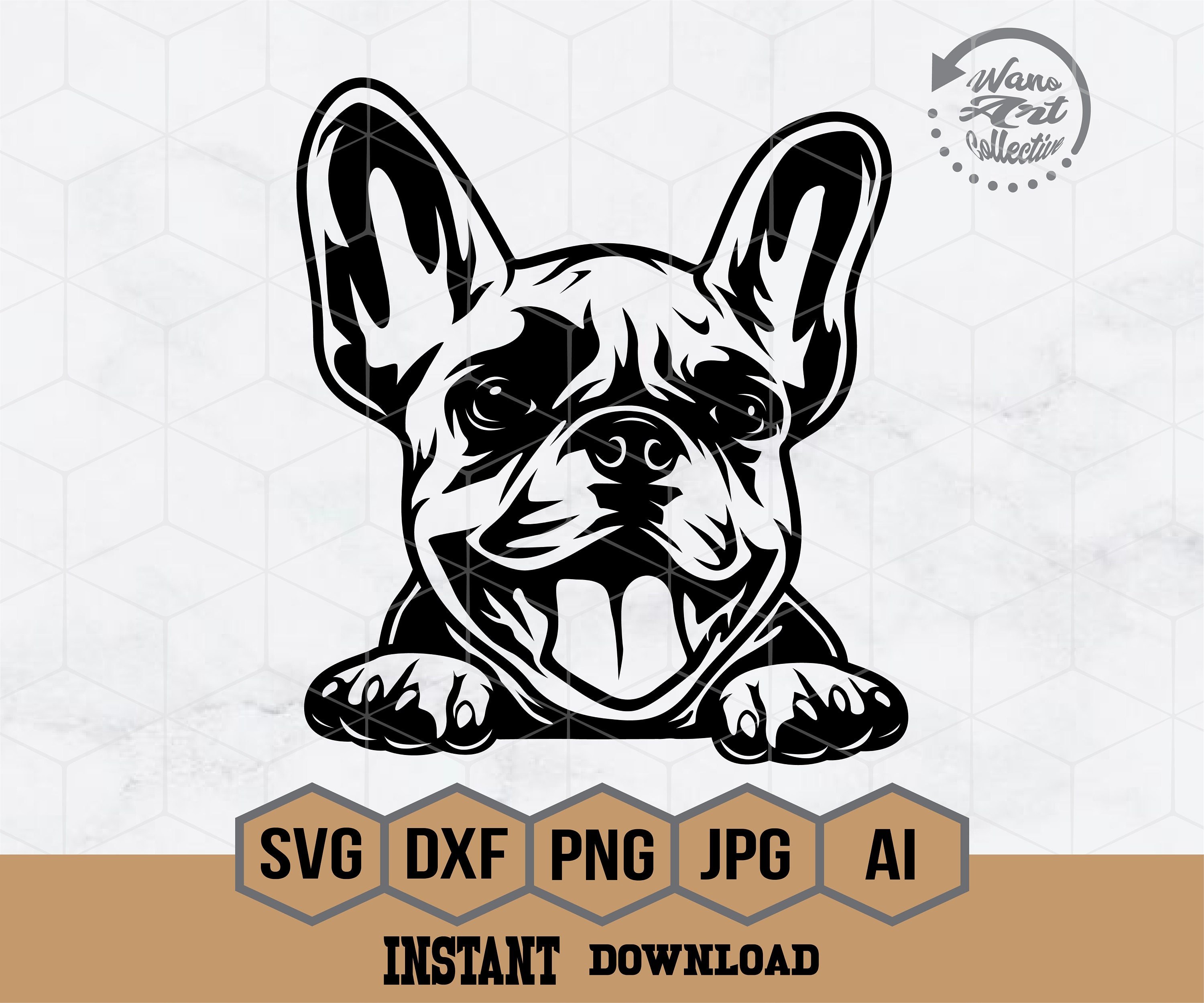 French Bulldog Svg File Frenchie Svg Funny Dog Clipart - Etsy