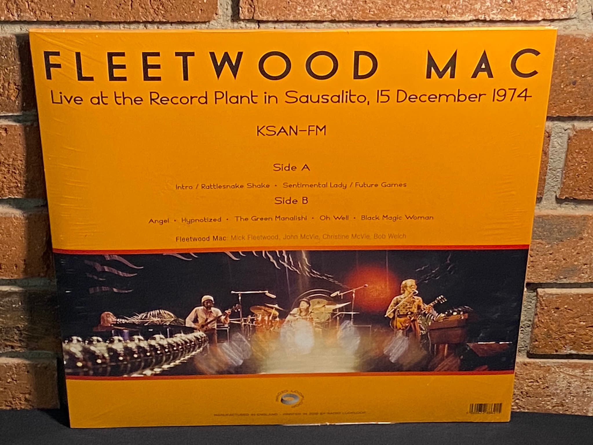 Fleetwood Mac Live at the Record Plant in Sausalito, 15 December 1974, Limited BLACK VINYL LP ...