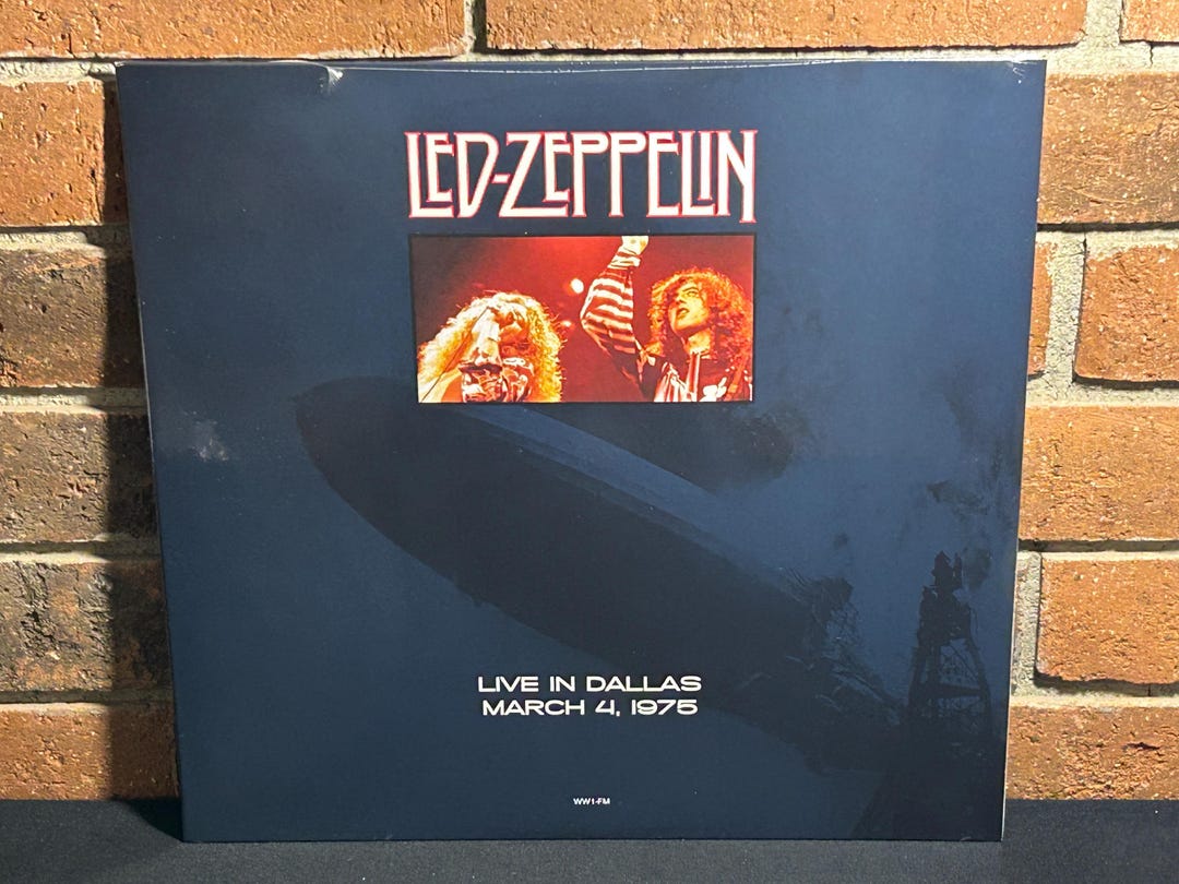 Led Zeppelin – Live in Dallas 1975, Limited Import BLACK VINYL Lp New ...