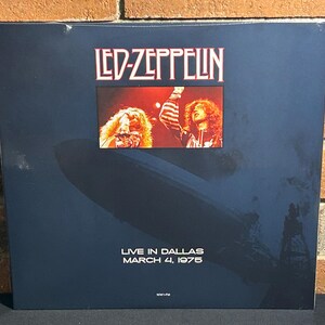 Led Zeppelin – Live in Dallas 1975, Limited Import BLACK VINYL Lp New ...