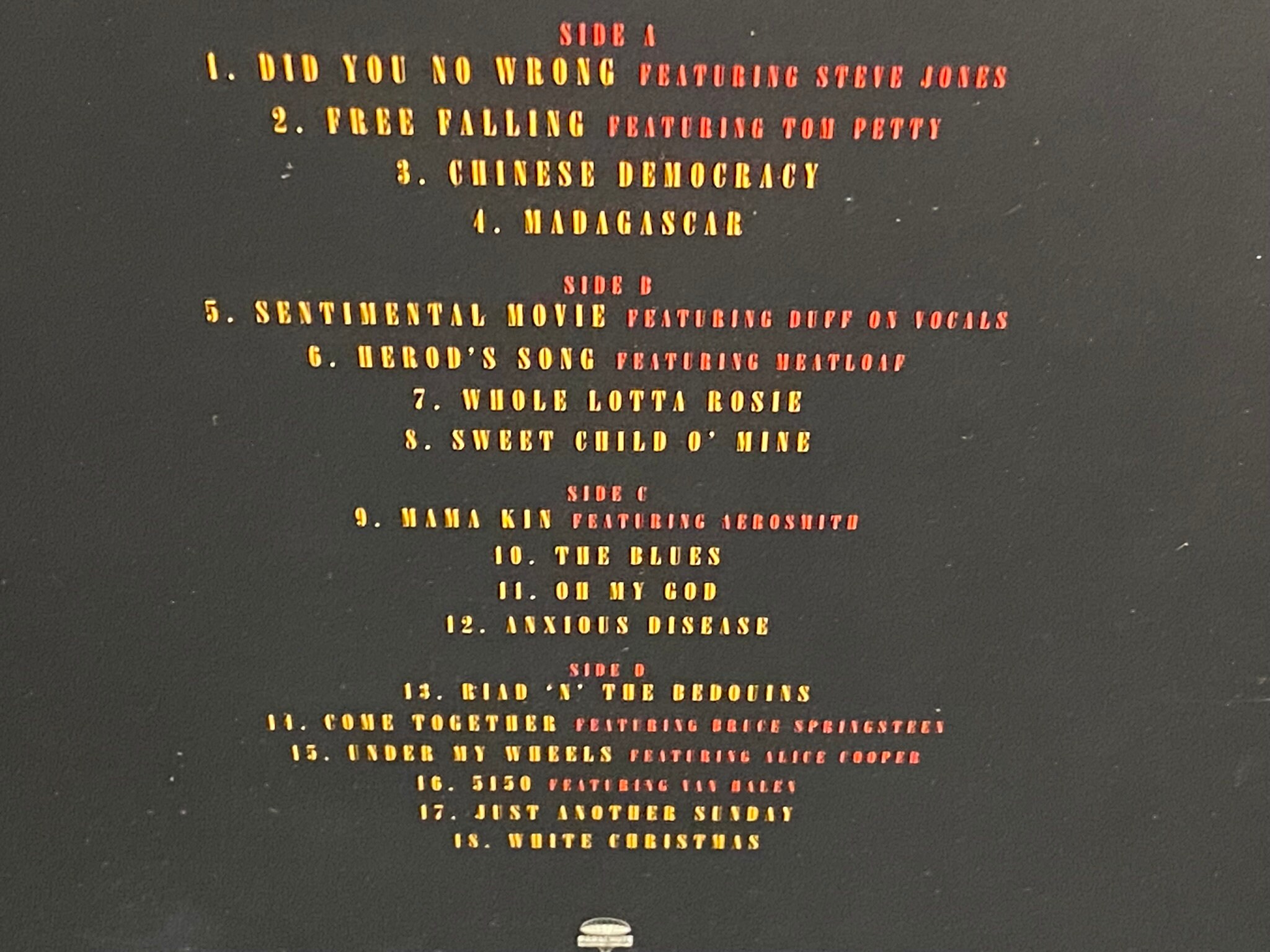 Guns N' Roses the Ultra Rare Trax, Limited 2LP Colored Vinyl Gatefold ...