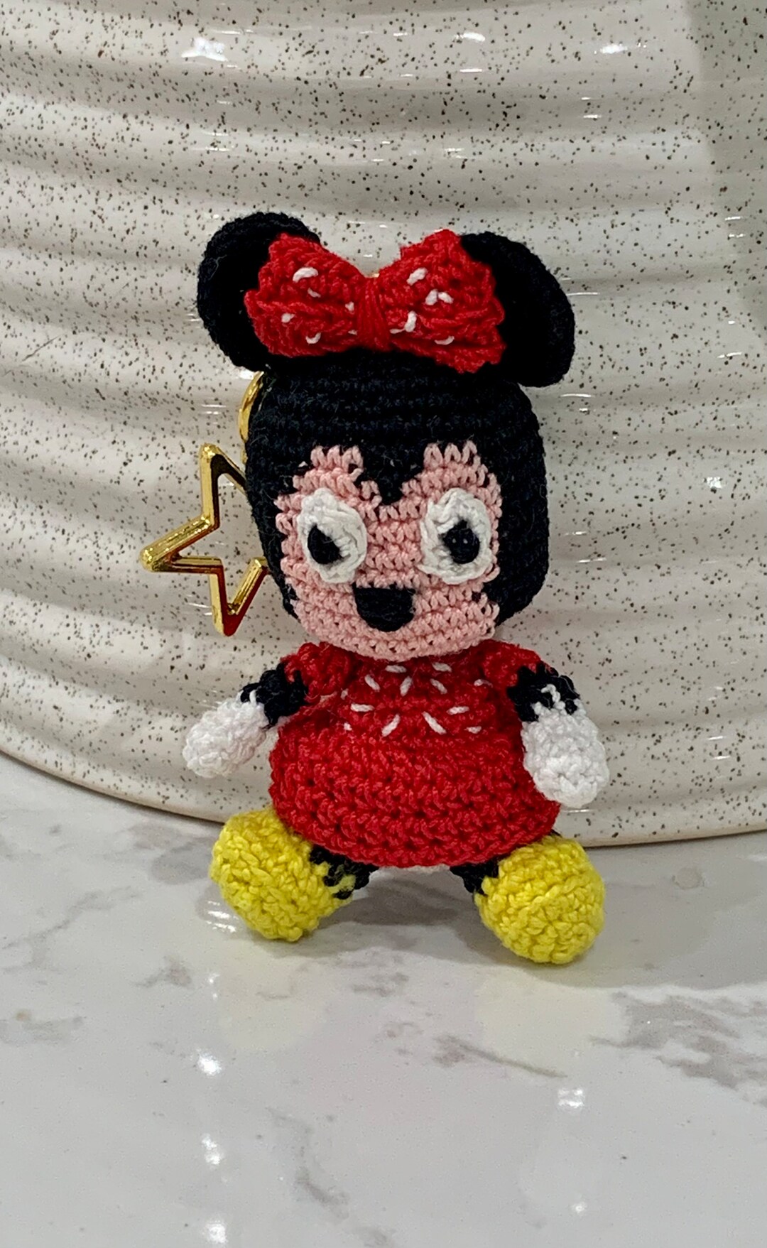 Mini Mouse Keychain - Etsy