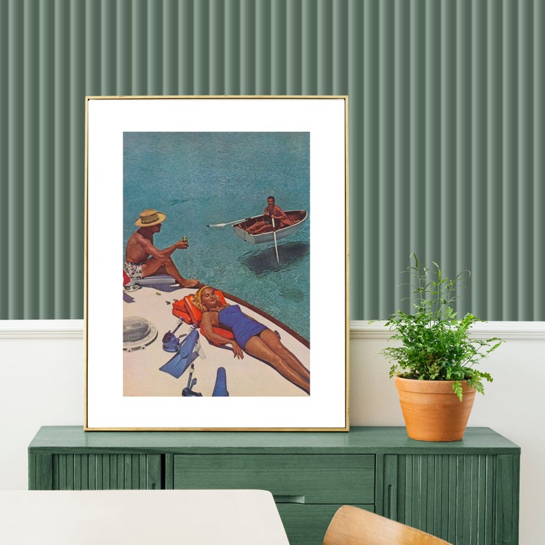 Vintage Beach Poster Trendy Retro Wall Art 70s 80s 90s - Etsy