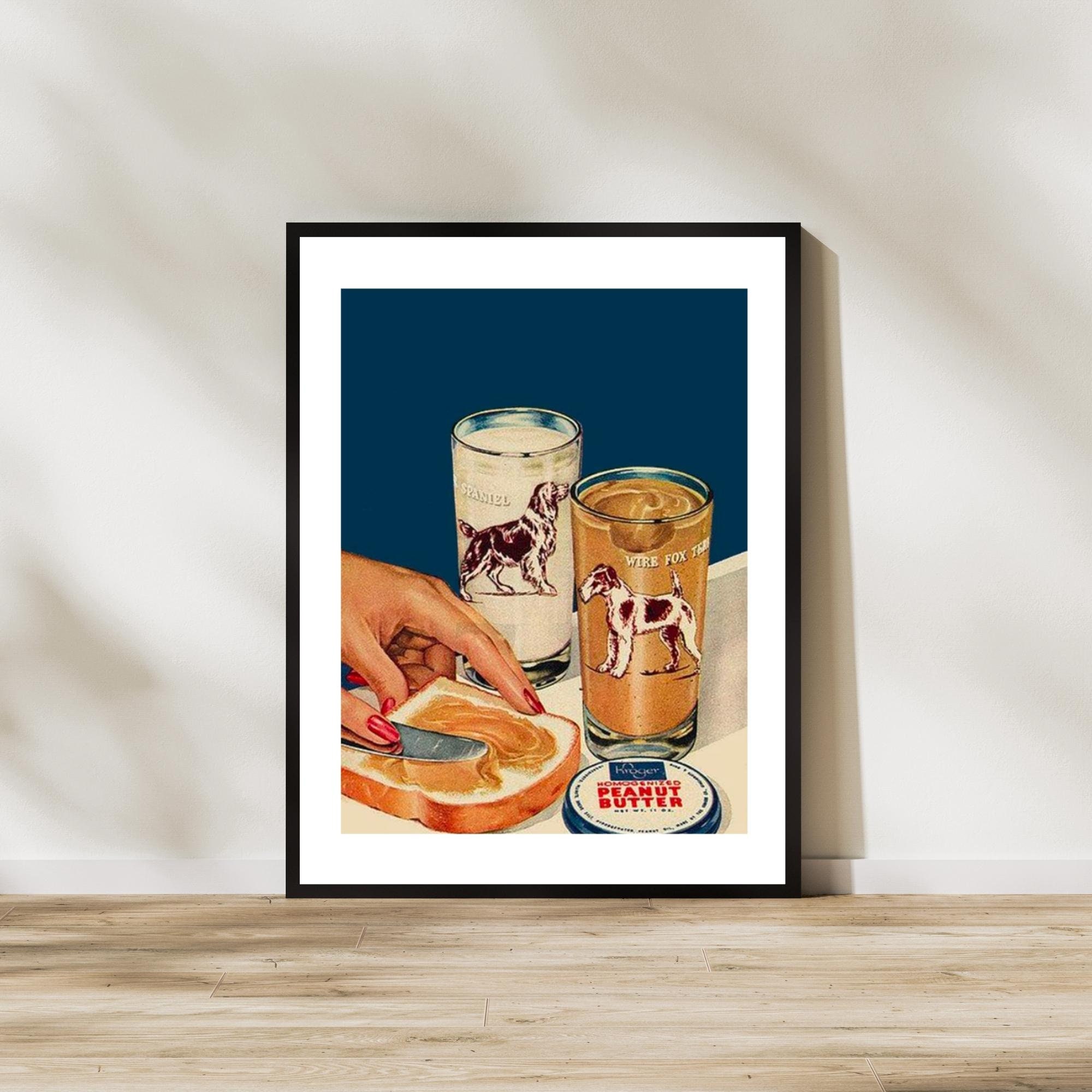 Vintage Breakfast Poster Trendy Retro Wall Art Food & Drink - Etsy