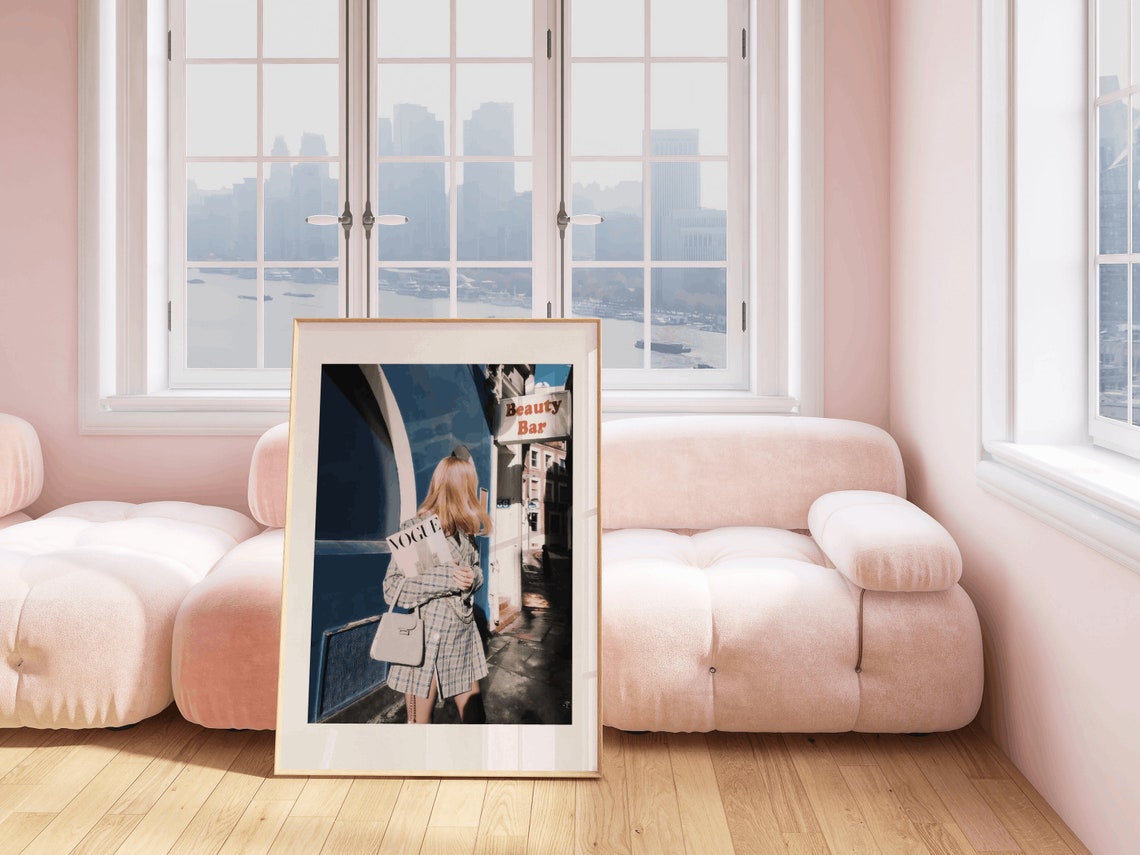 Luxury Beauty High Fashion Poster, Trendy Retro Wall Art, Vintage ...