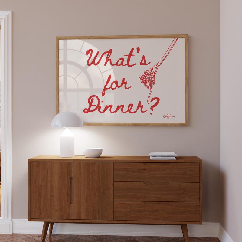 Whats for Dinner Print - Etsy