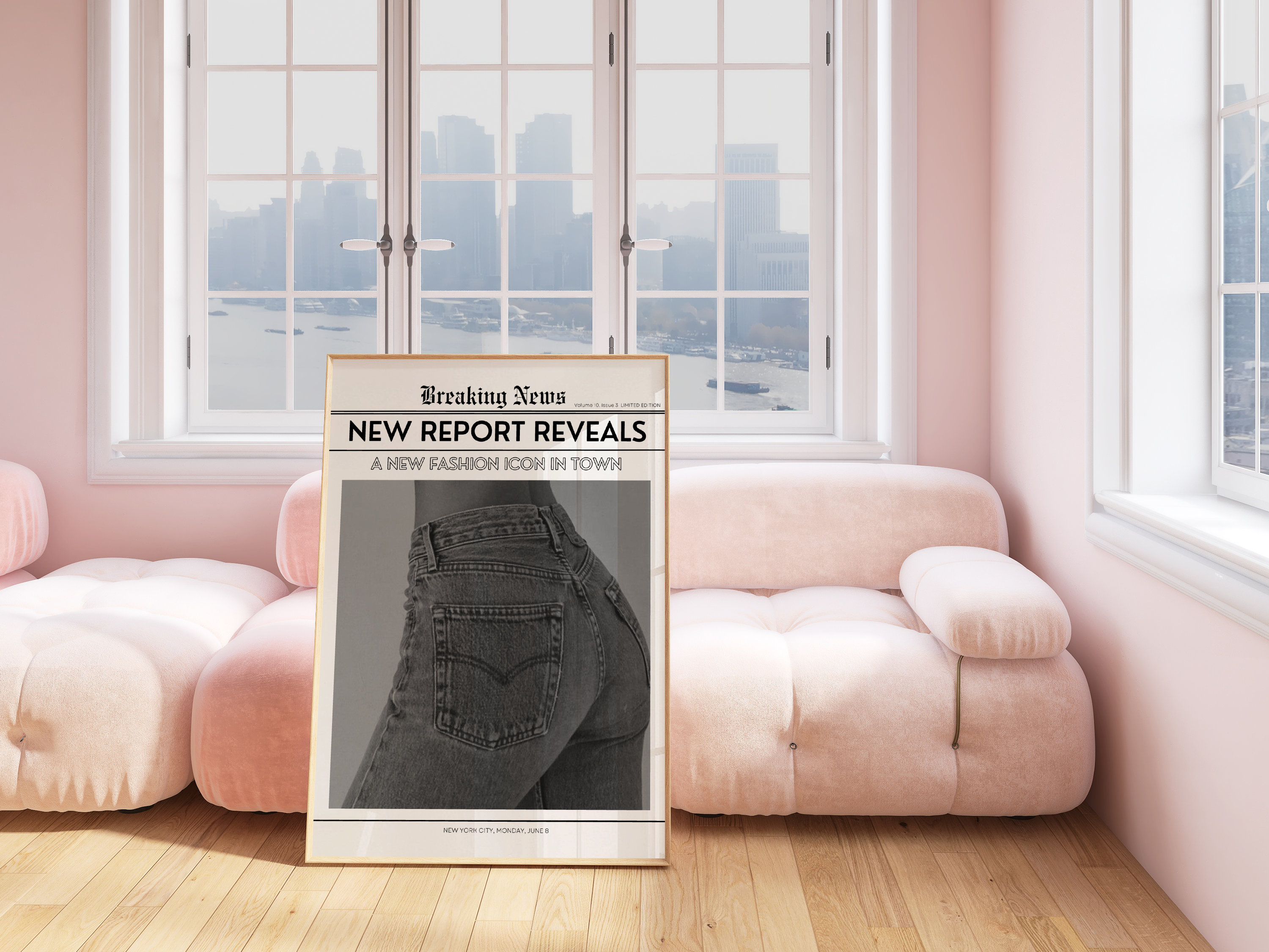 Fashion Icon Newspaper Print It Girl Wall Art Trendy Preppy - Etsy