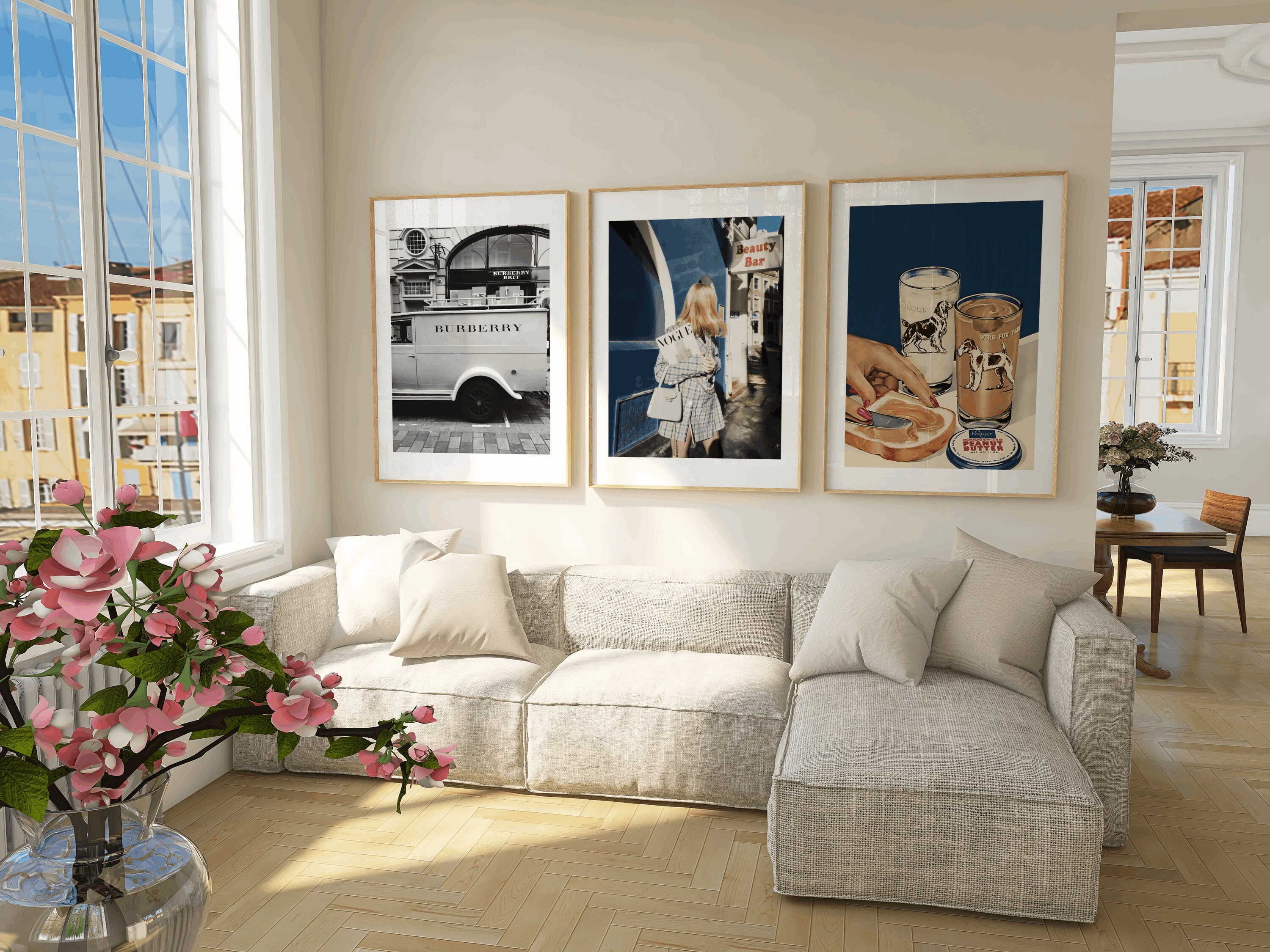 Luxury Beauty High Fashion Poster, Trendy Retro Wall Art, Vintage ...