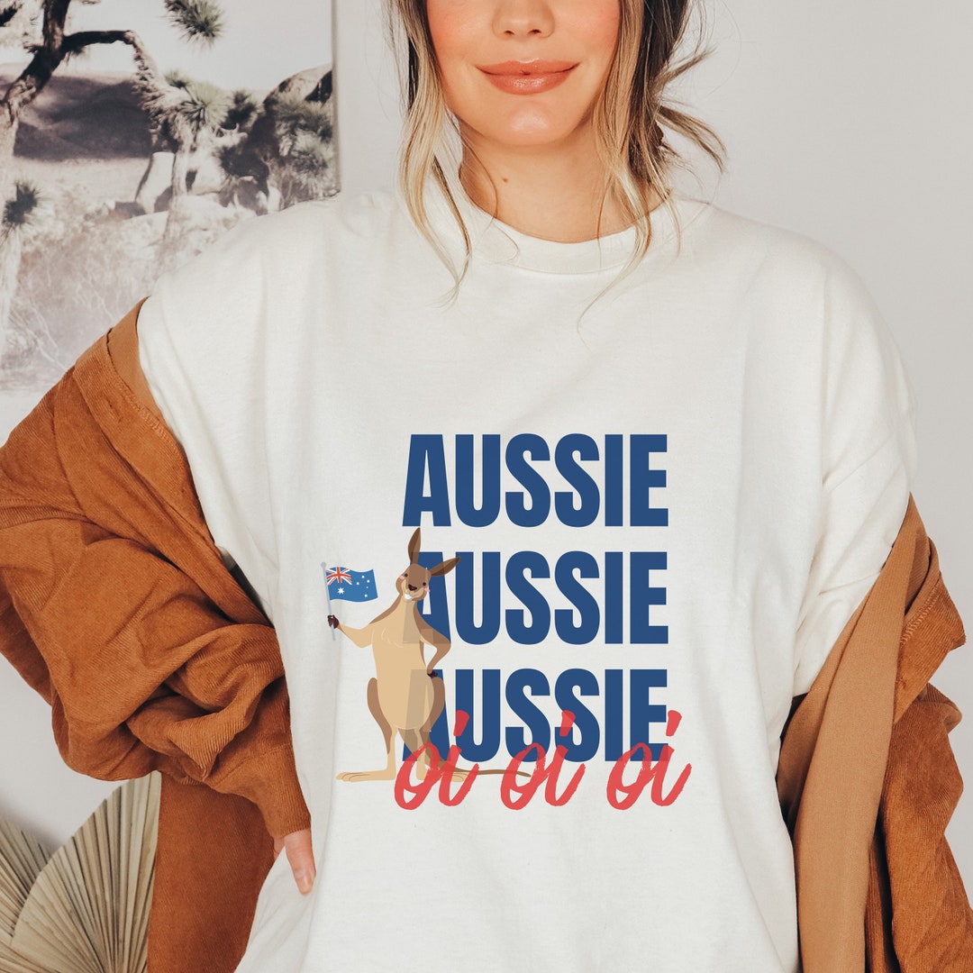 Aussie Day Tshirt Unisex Shirt Straya Red and Blue T-shirt Australian ...