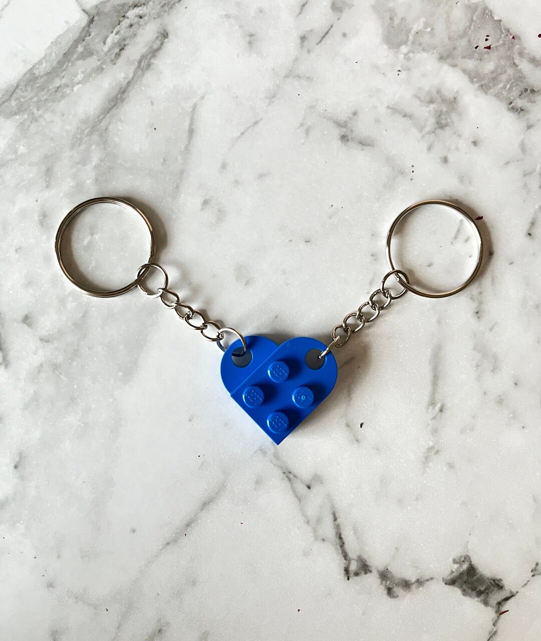 Valentine's Gift, LEGO Keychain Heart Set, Couple Keychain Set, Couple ...