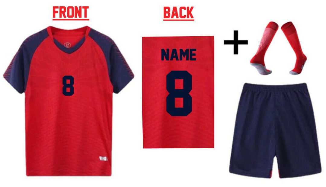 Personalised Football Jersey Short and Sock Kit Set Kid Boy - Etsy