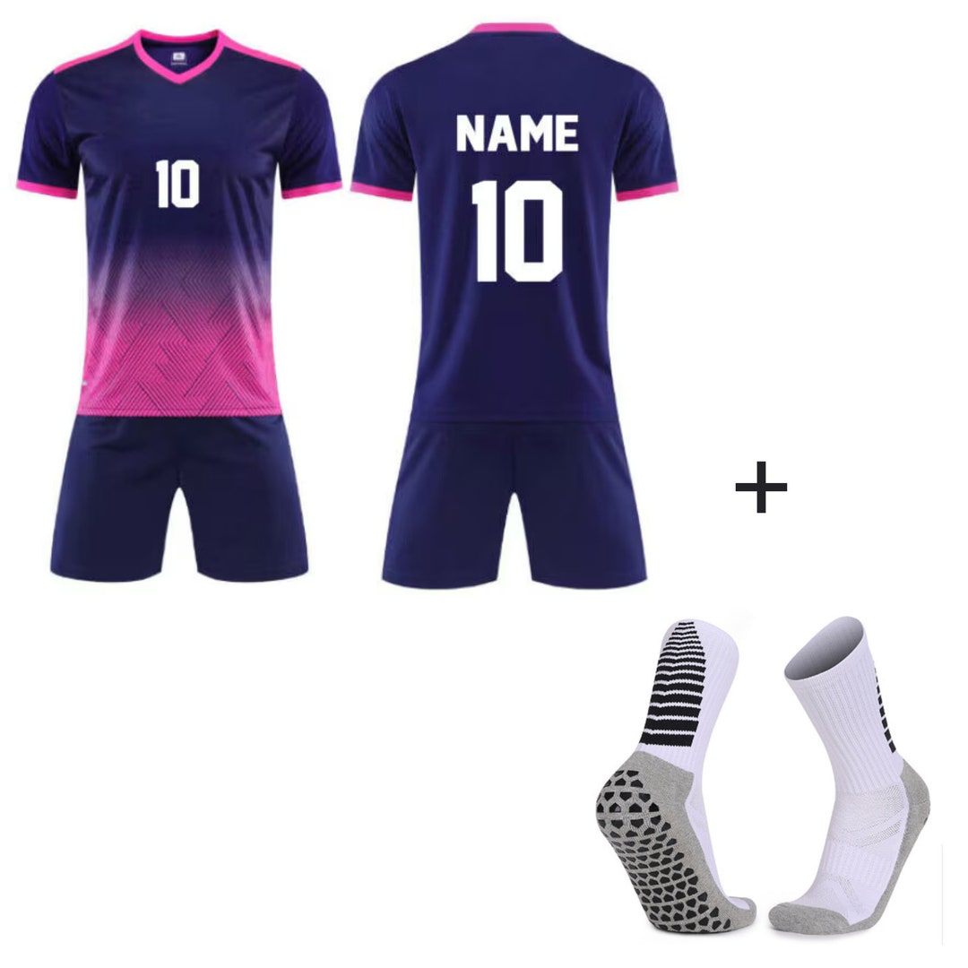Personalised Adult Football Kit Soccer Jersey Shirt Shorts & Sock ...