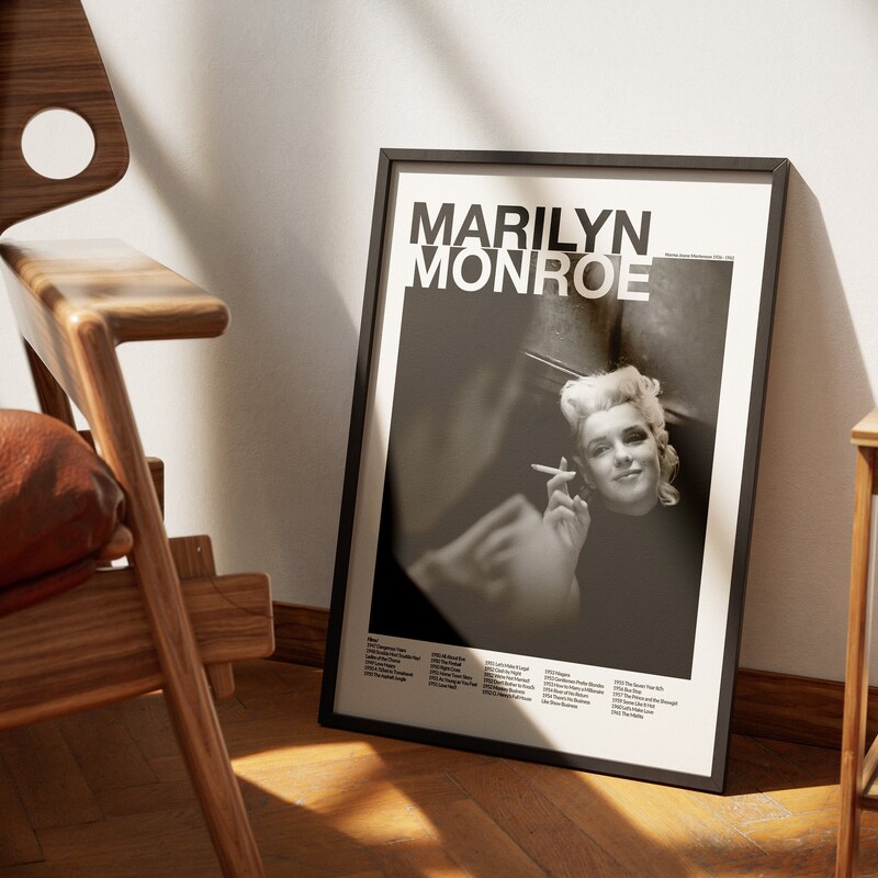 Marilyn Monroe Poster - Etsy Canada