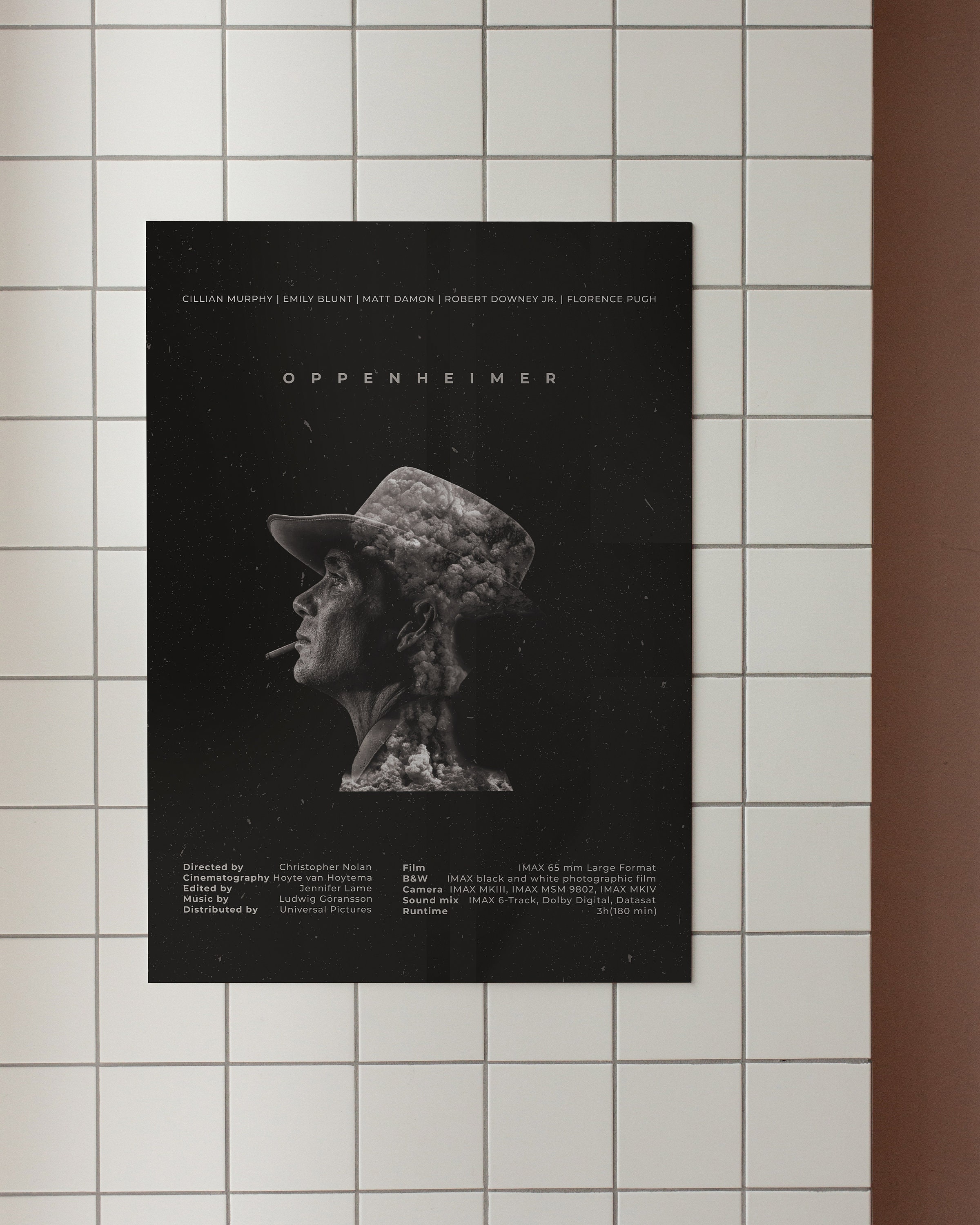 Oppenheimer Movie Poster Cillian Murphy Christopher Nolan Film Poster