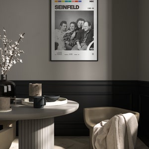 Seinfeld Tv Show Poster, Minimalist Modern Wall Art, Custom Size - Etsy