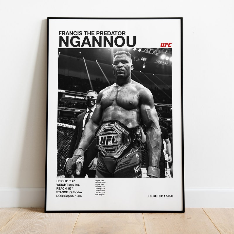 Francis Ngannou Poster - Etsy