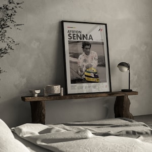 Formula 1 Legends, Ayrton Senna, Niki Lauda, Alain Prost, Modern Poster ...