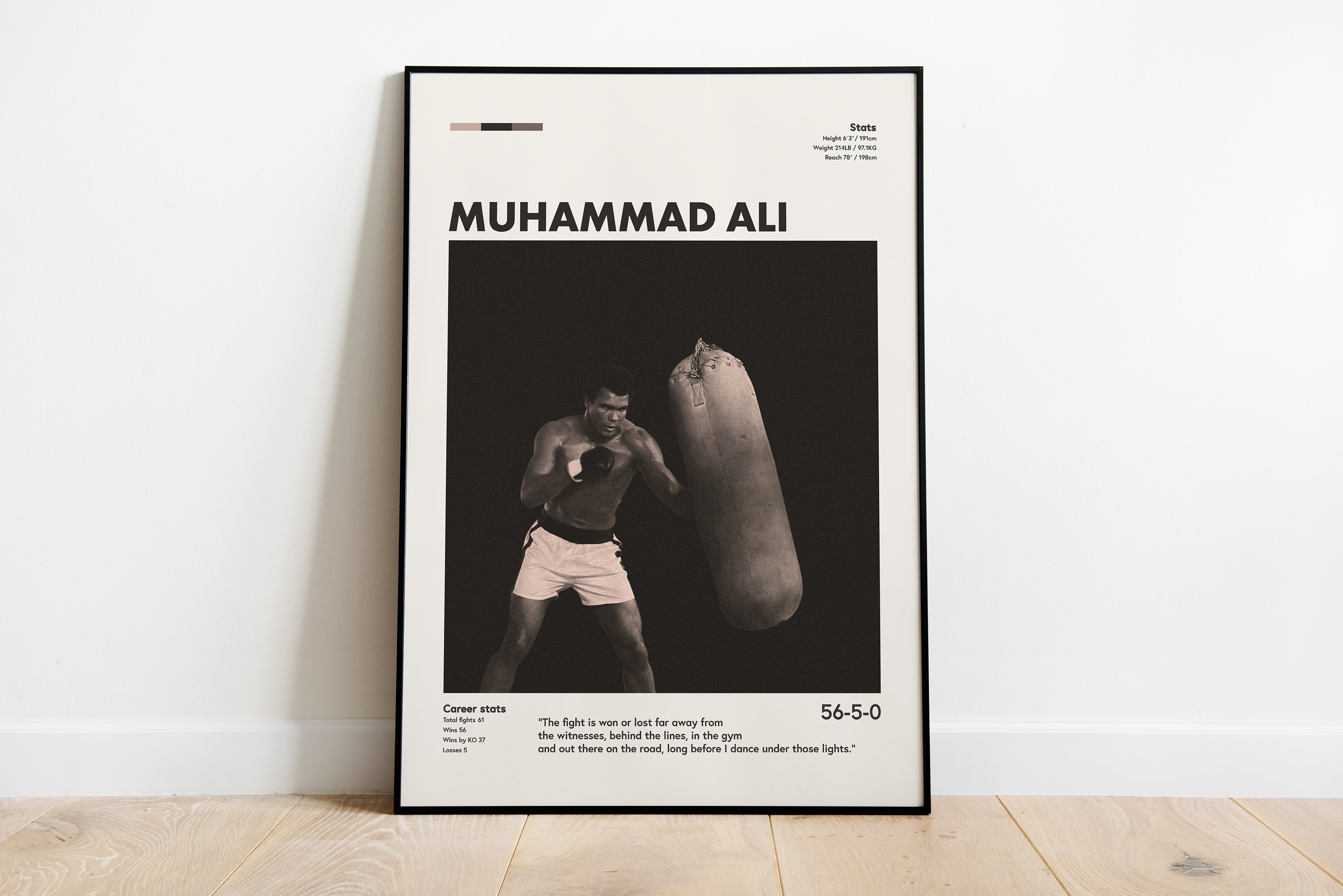 Boxing Poster Bundle, Muhammad Ali, Mike Tyson, Sugar Ray Robinson ...