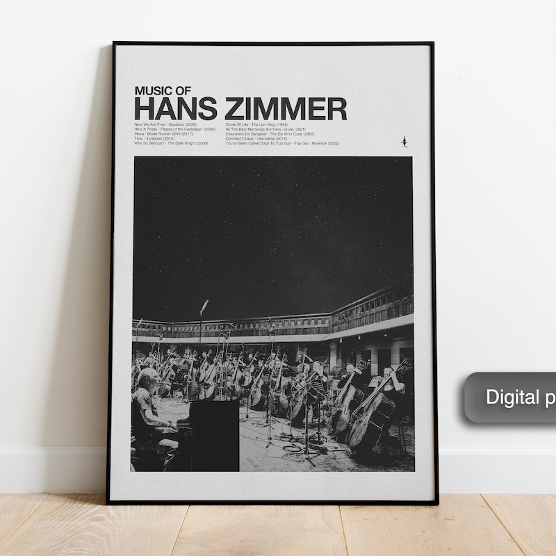 Poster Hans Zimmer - Etsy