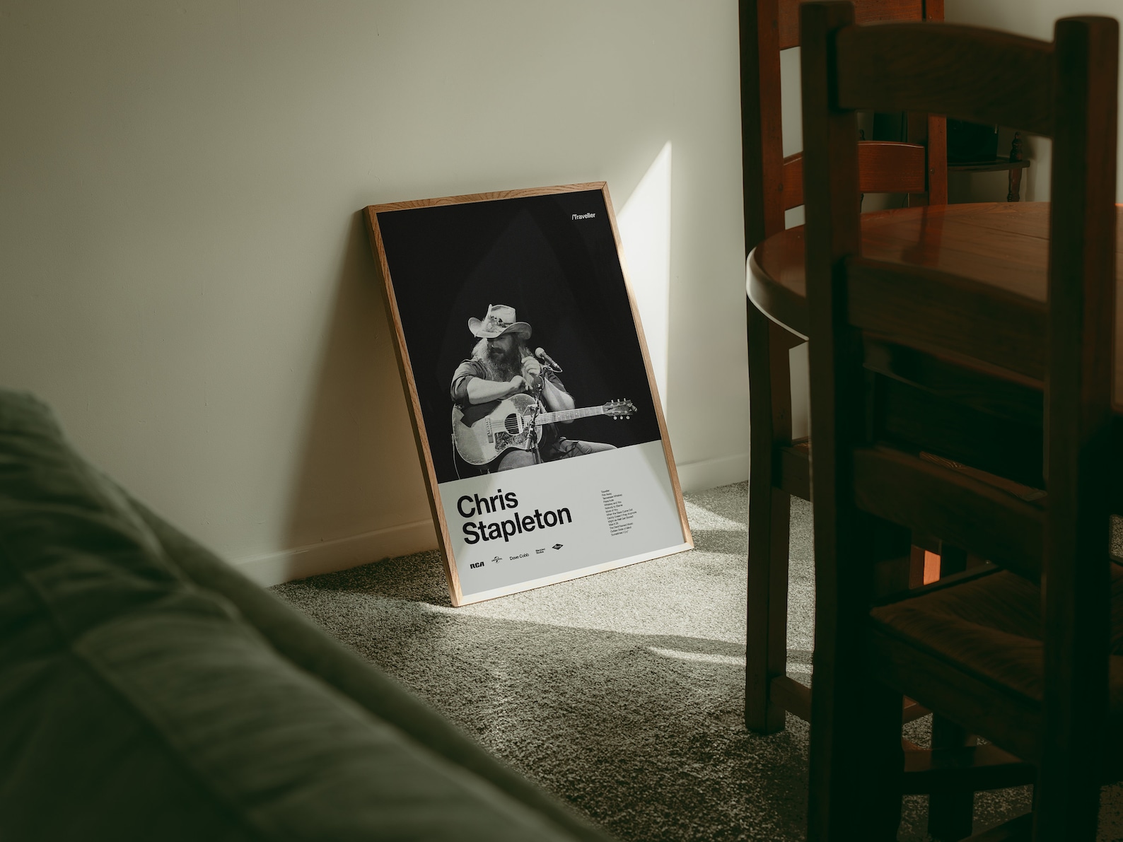 Chris Stapleton Poster Country Music Inspired Minimalist Modern Wall ...