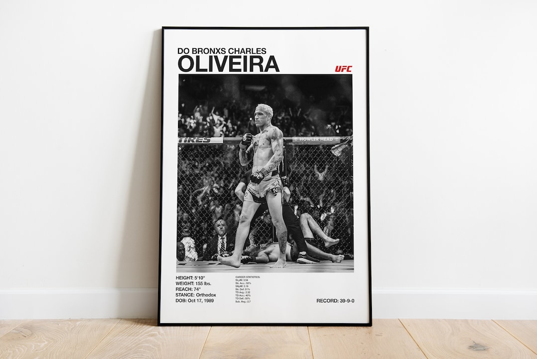 Charles Oliveira Poster UFC Wall Art - Etsy
