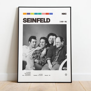Seinfeld Tv Show Poster, Minimalist Modern Wall Art, Custom Size - Etsy