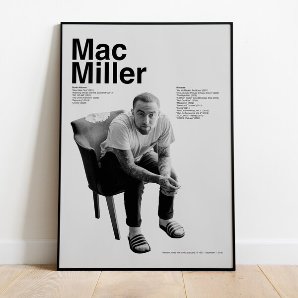 Mac Miller Poster - Etsy