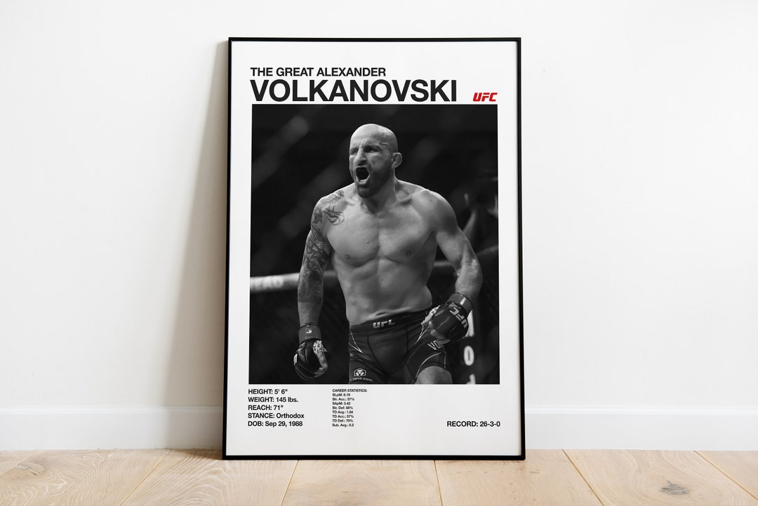 Alexander Volkanovski Poster UFC Wall Art MMA Digital Print - Etsy