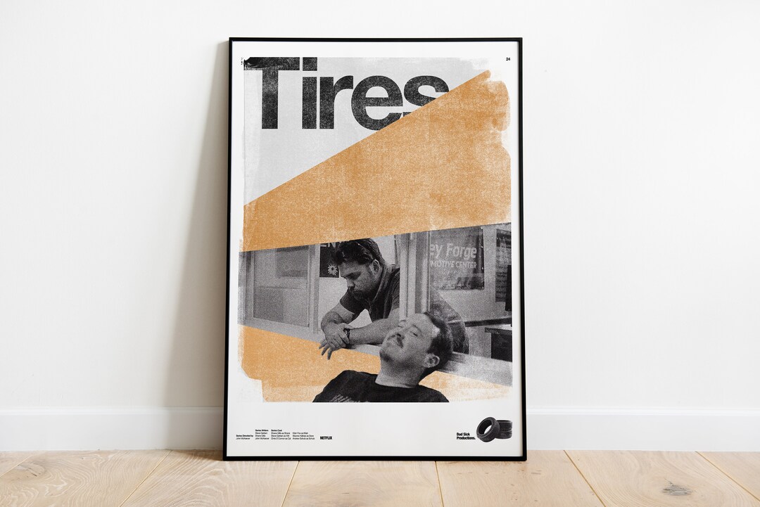 Tires Tv Show Shane Gillis Printable Poster, Minimalist Mid Century ...